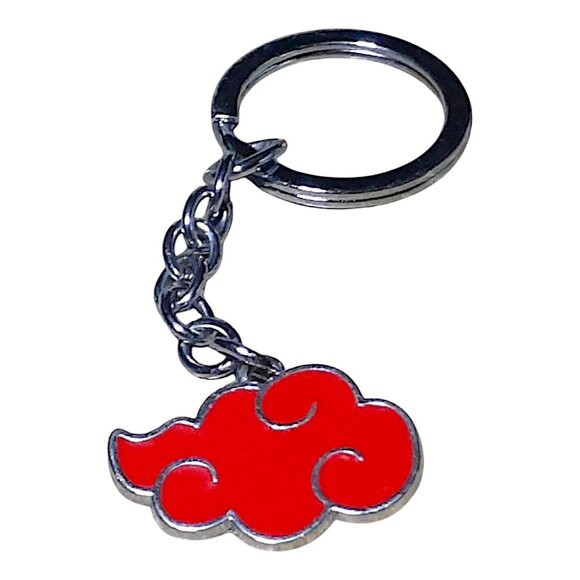 Accessories | Naruto Akatsuki Cloud Emblem Keychain Anime Symbol | Poshmark